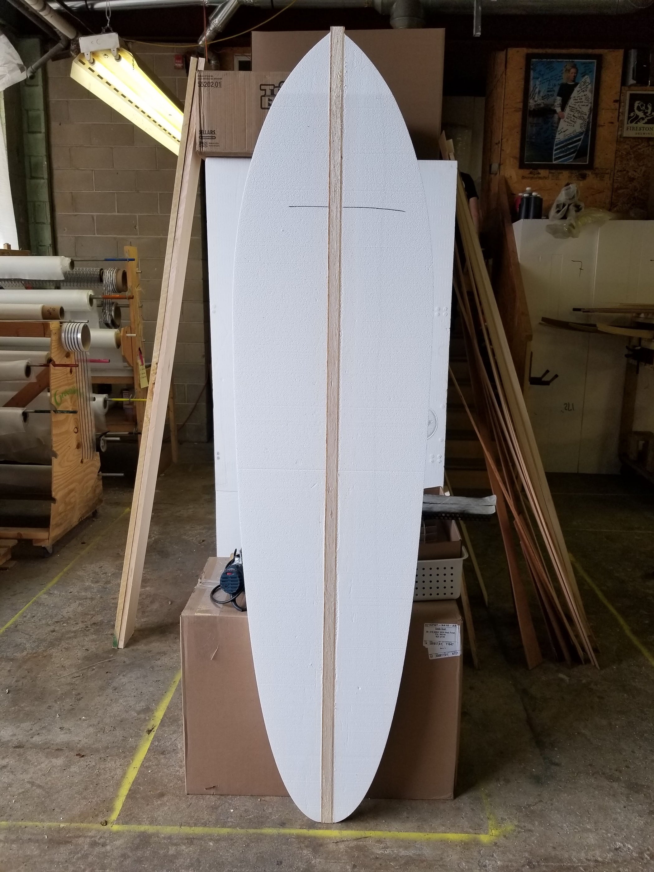 Custom Designed Engineered EPS Foam Blank 6'6" - 7'6" Long — Greenlight ...
